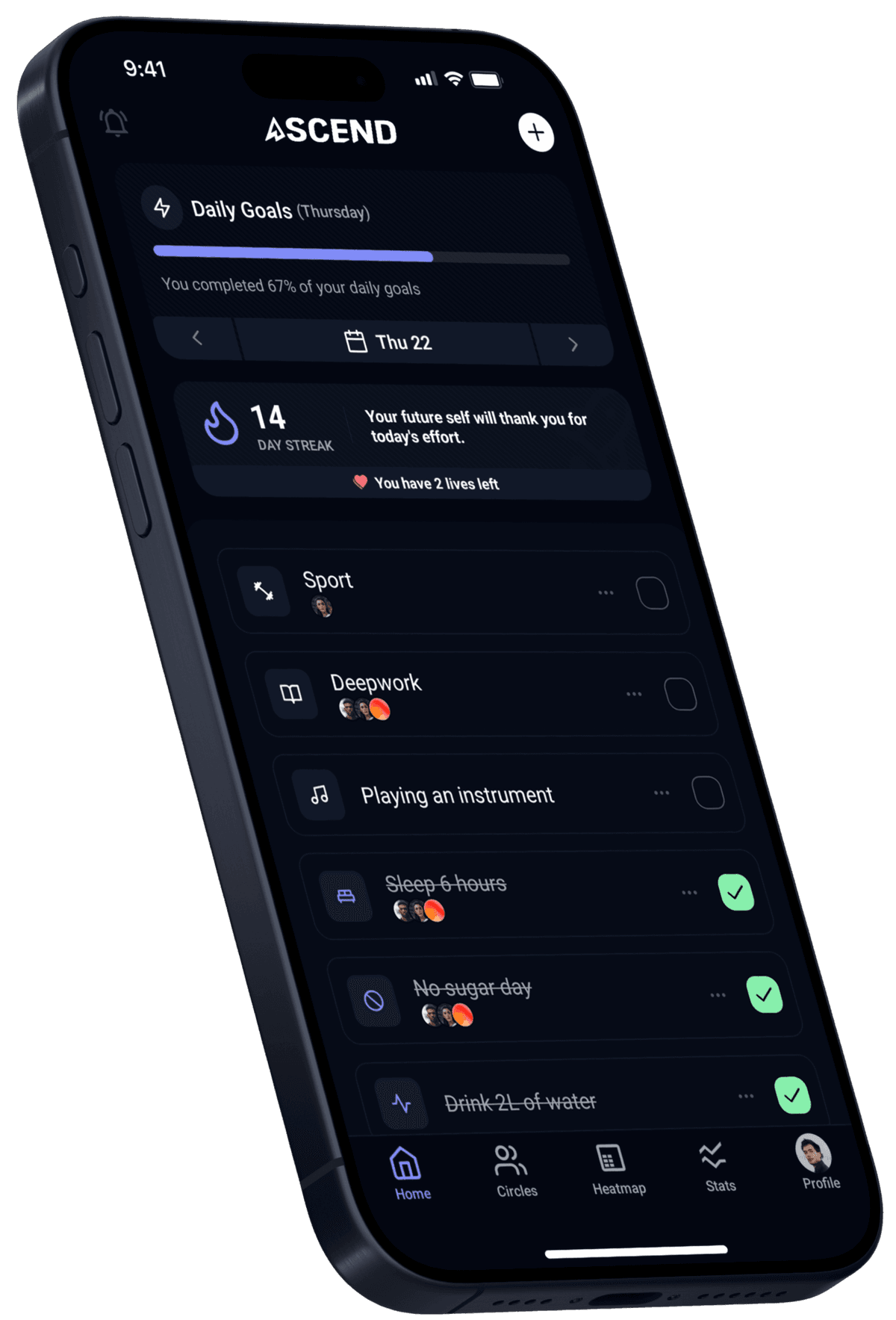 Ascend - The Habit Tracker App to Stay Consistent and Reach Your Goals